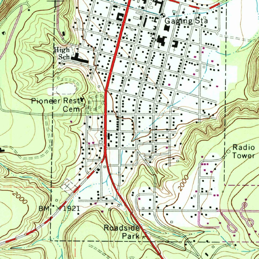Menard, TX (1970, 24000-Scale) Map by United States Geological Survey ...