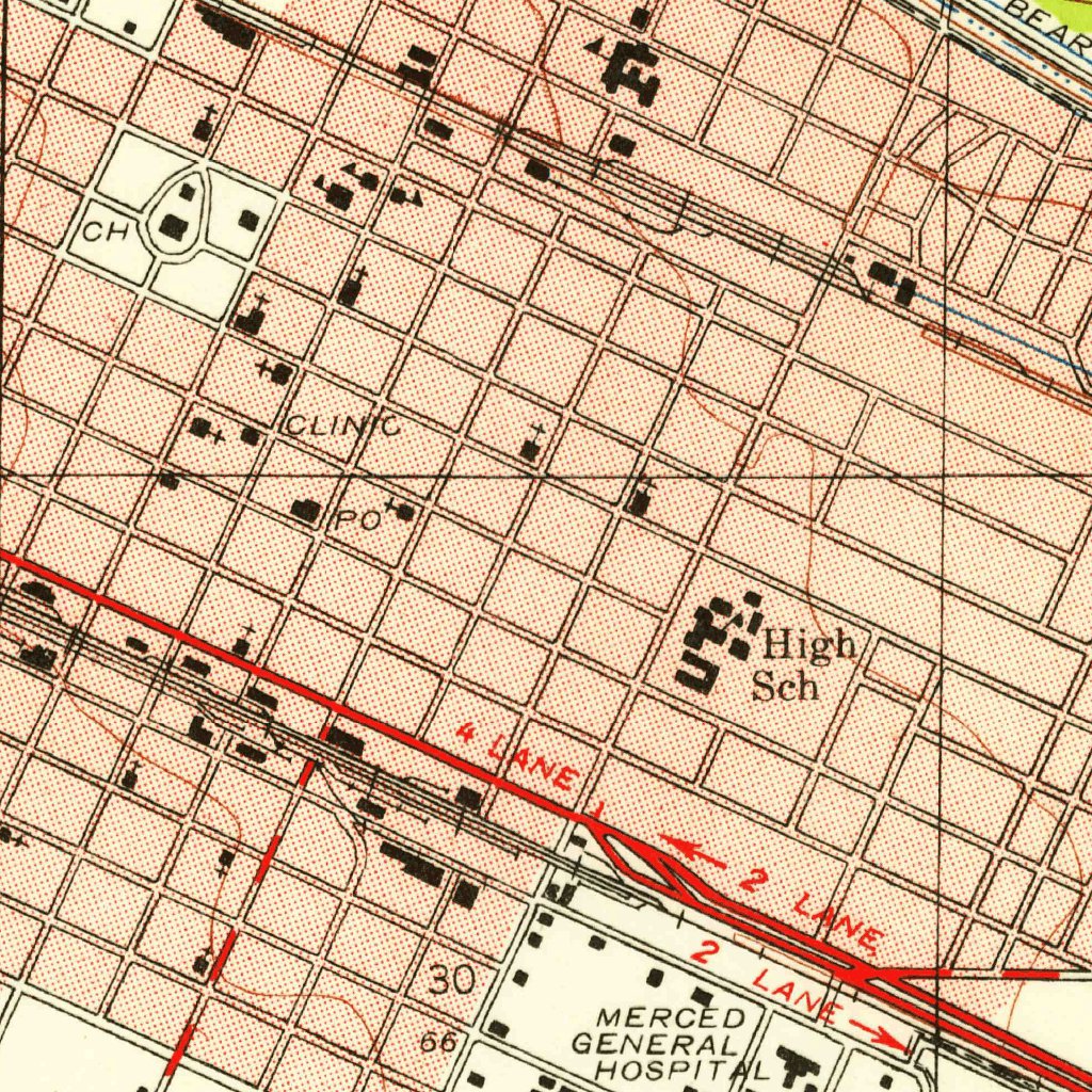 Merced, CA (1946, 24000-Scale) Map by United States Geological Survey ...