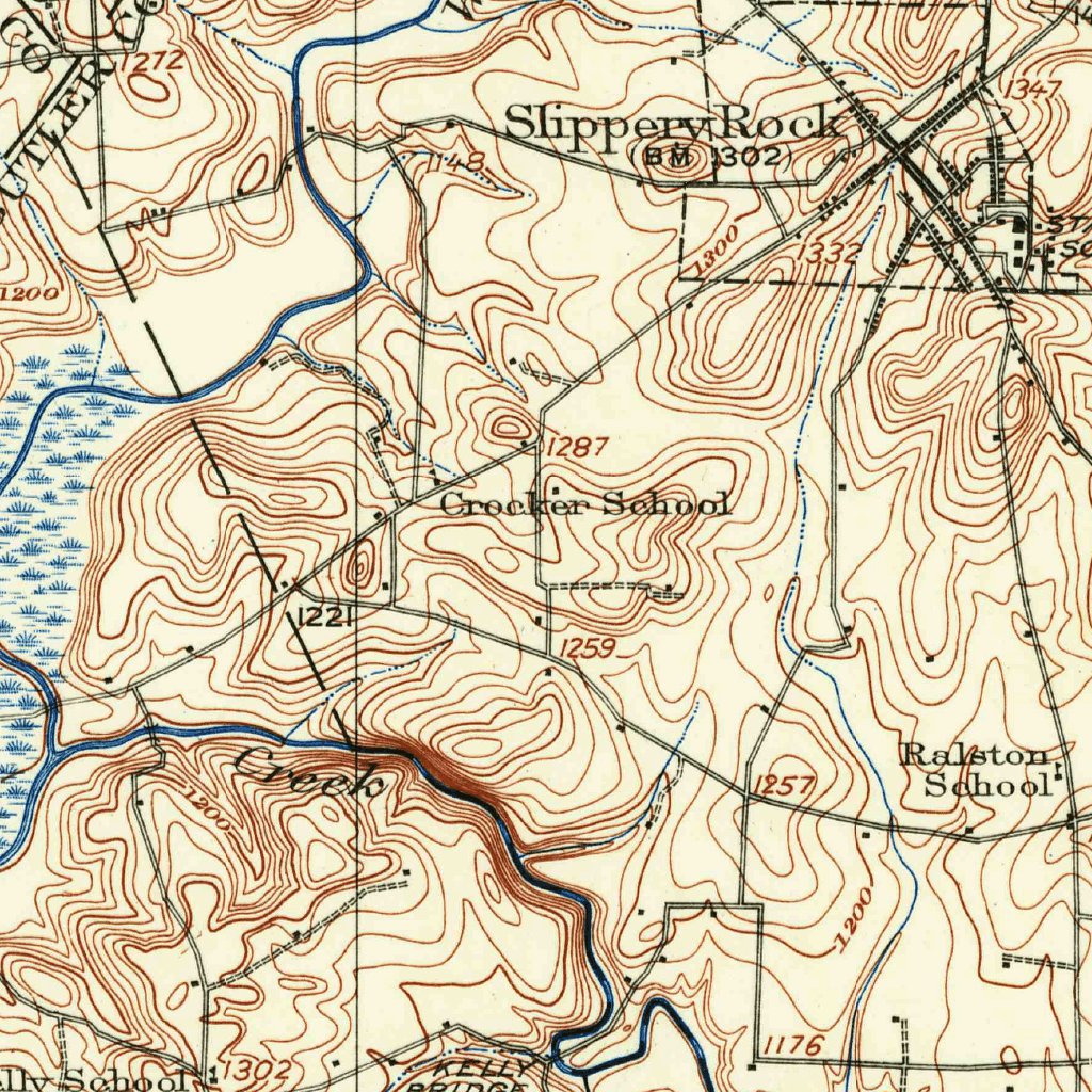 Mercer, PA (1913, 62500-Scale) Map by United States Geological Survey ...