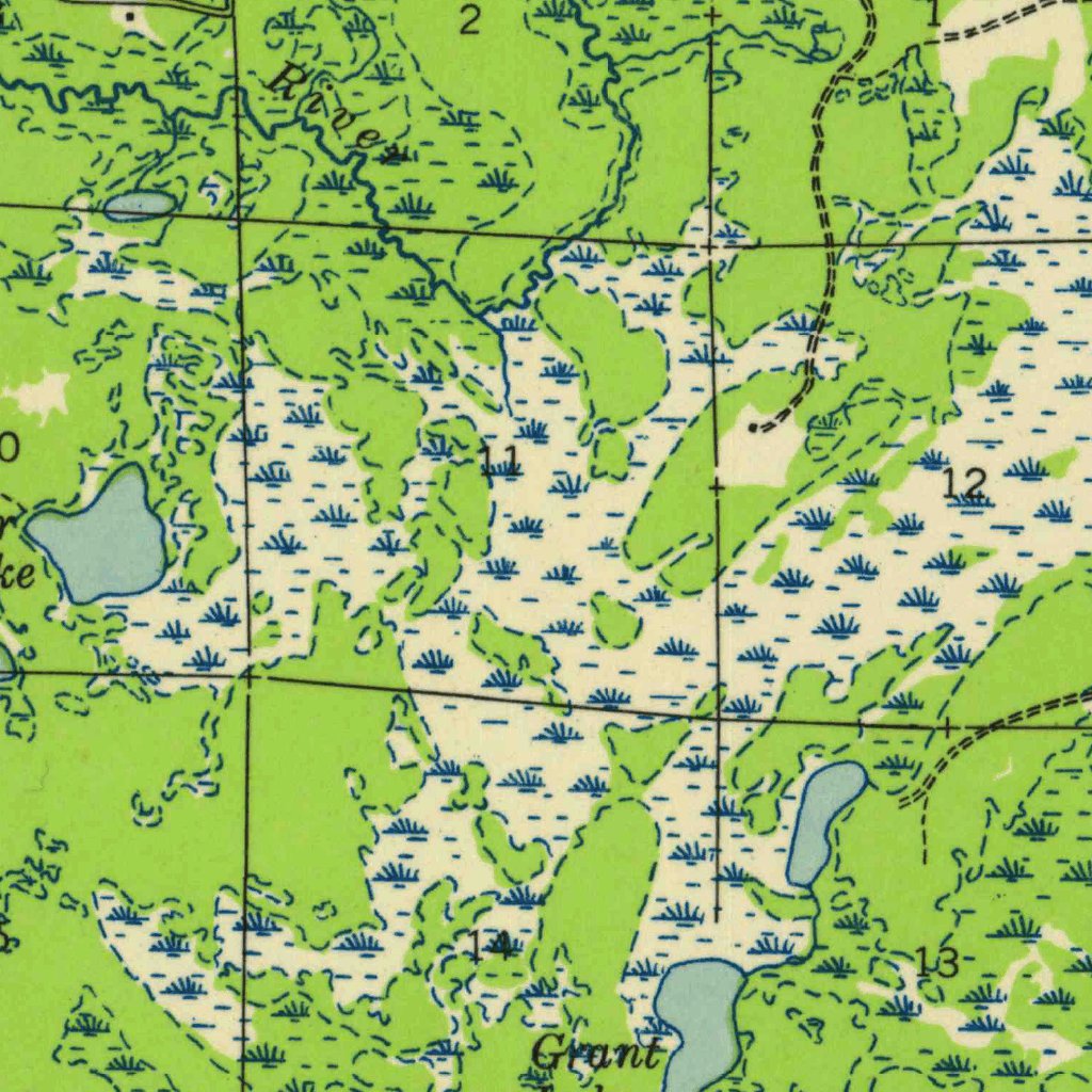 Mercer, WI (1940, 48000-Scale) Map by United States Geological Survey ...