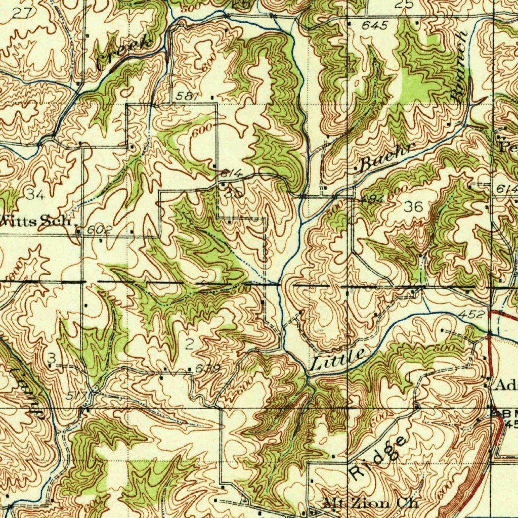 Meredosia, IL (1931, 62500-Scale) Map by United States Geological ...