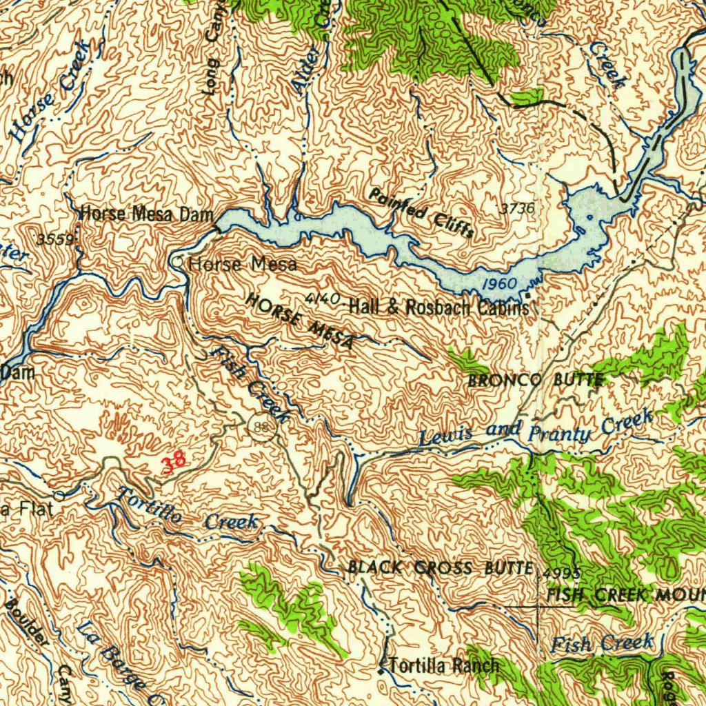 Mesa, AZ (1958, 250000-Scale) Map by United States Geological Survey ...