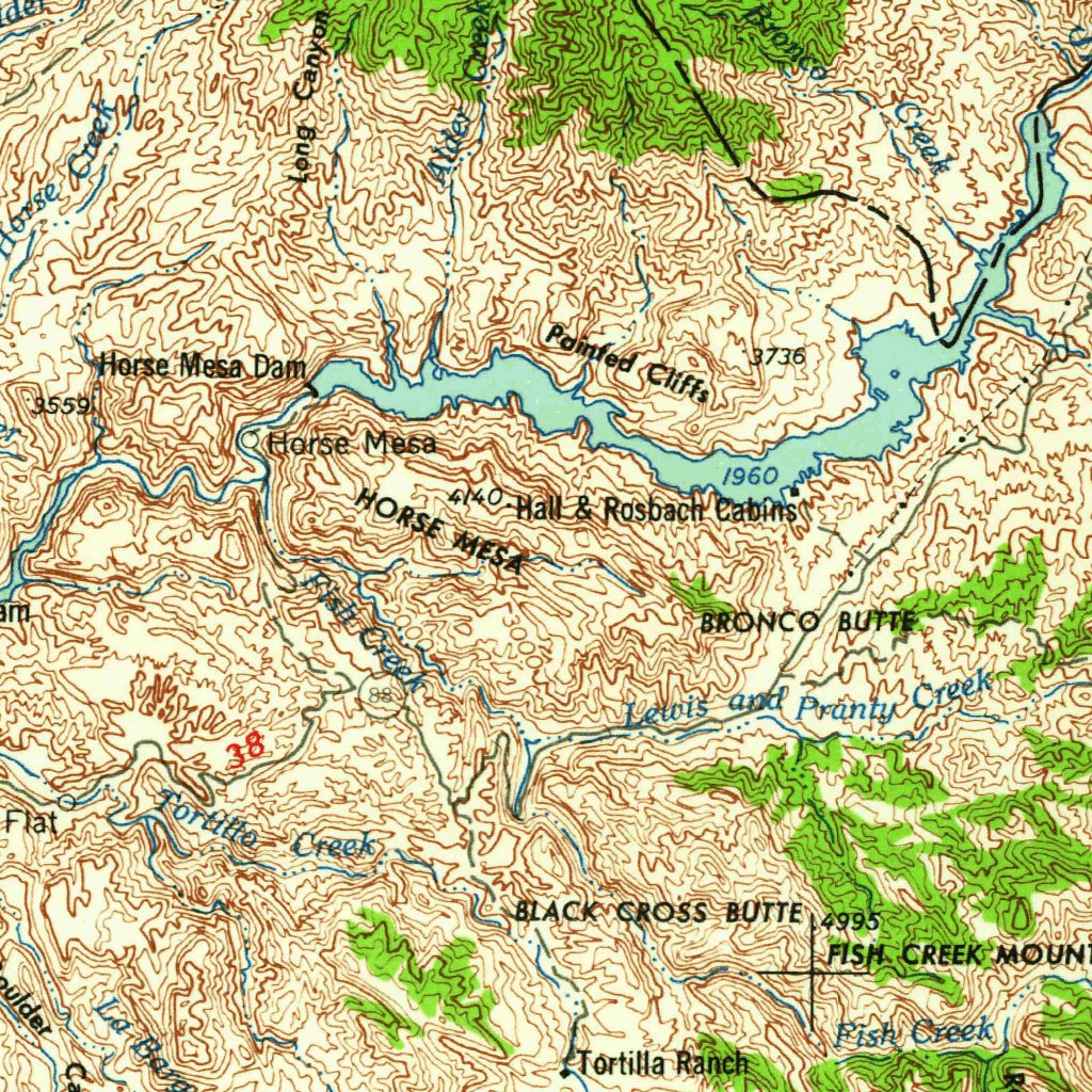 Mesa, AZ (1960, 250000-Scale) Map by United States Geological Survey ...