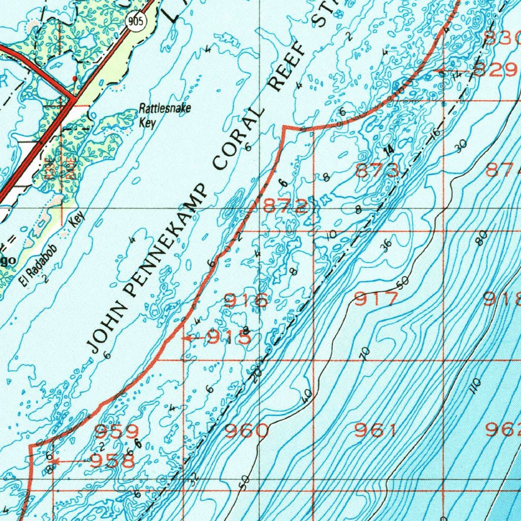 Miami, FL (1988, 250000-Scale) Map by United States Geological Survey ...