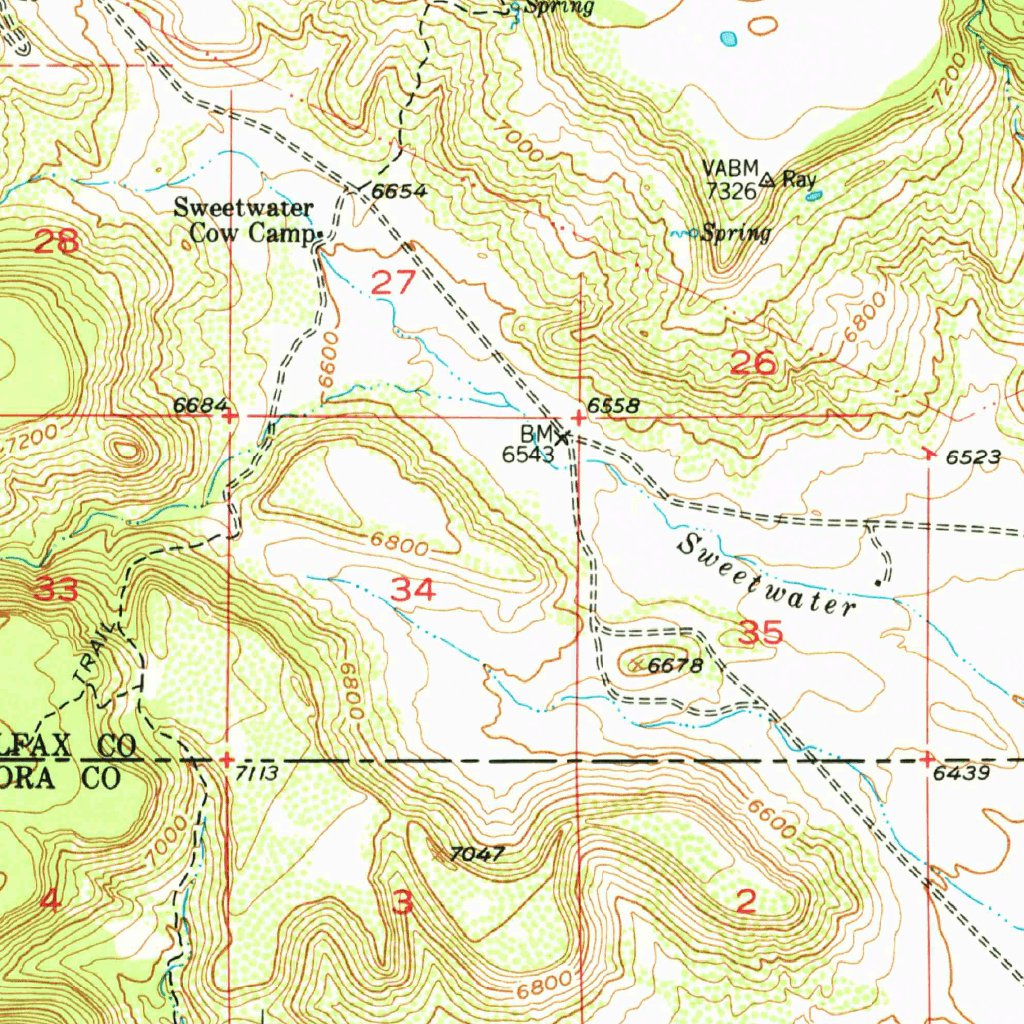 Miami, NM (1956, 62500-Scale) Map by United States Geological Survey ...