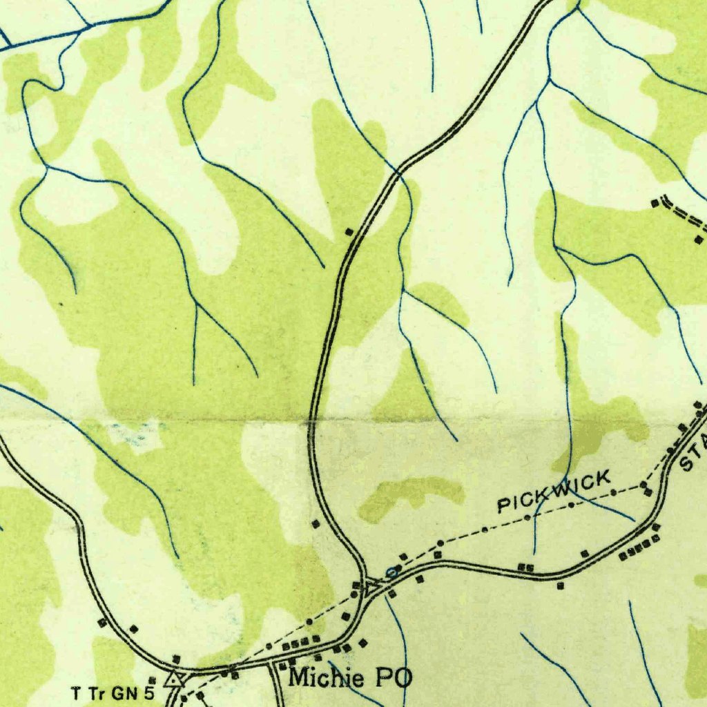 Michie, TN (1936, 24000-Scale) Map by United States Geological Survey ...