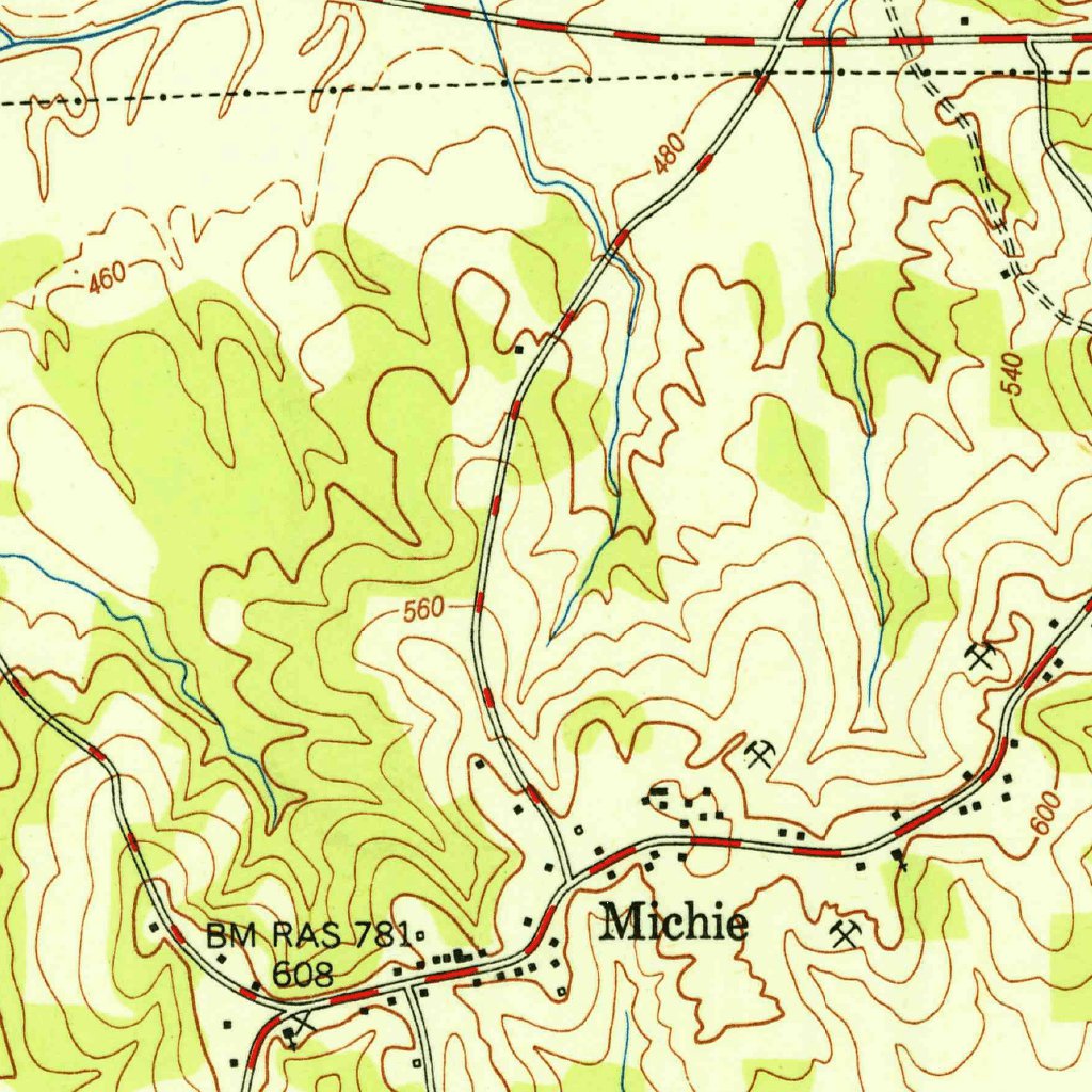 Michie, TN (1952, 24000-Scale) Map by United States Geological Survey ...