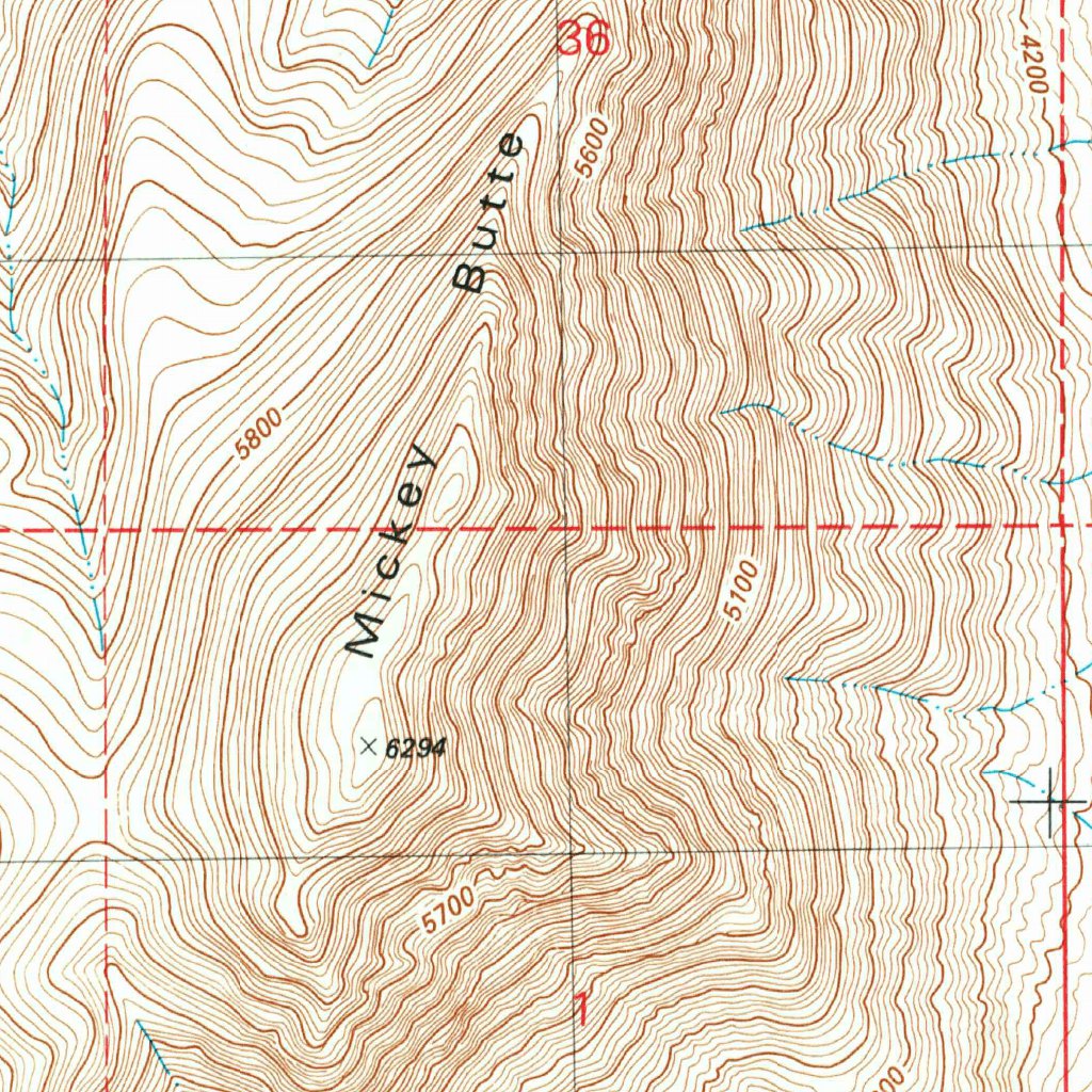 Mickey Springs, OR (1981, 24000-Scale) Map by United States Geological ...