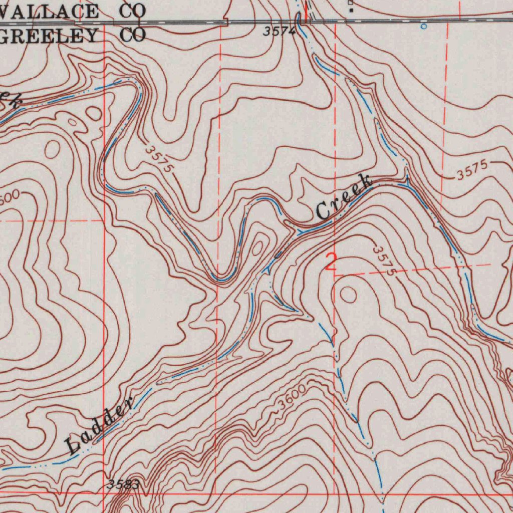 Middle Ladder Creek East, KS (1968, 24000-Scale) Map by United States ...