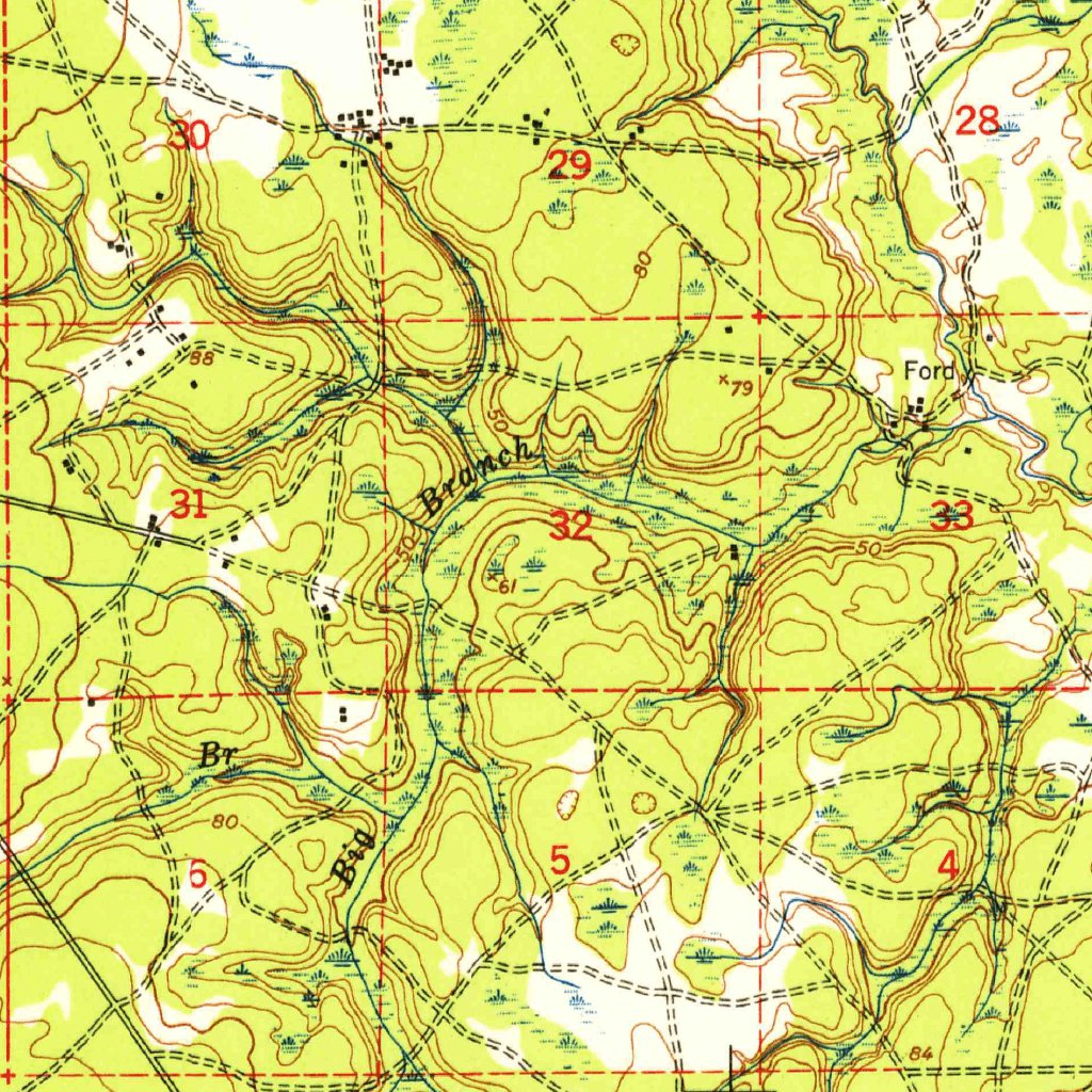 Middleburg, FL (1949, 62500-Scale) Map by United States Geological ...