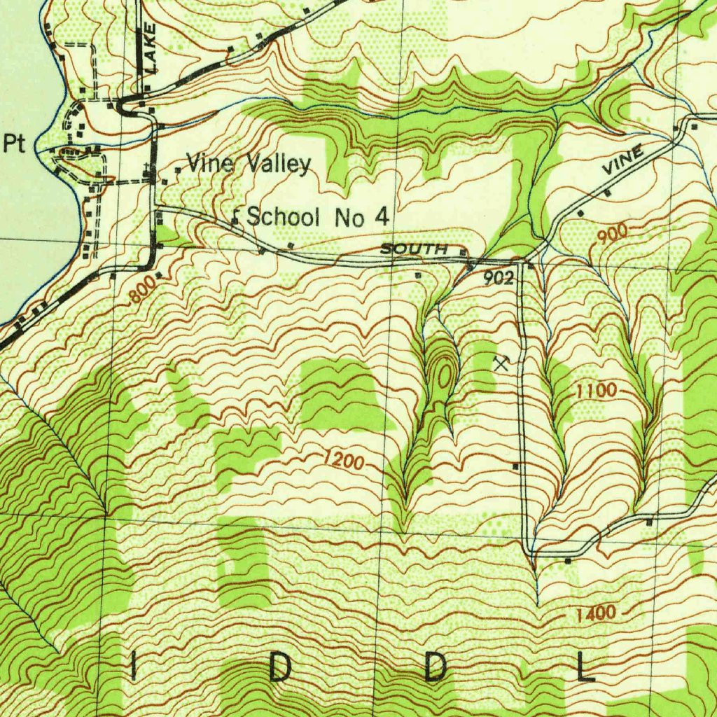 Middlesex, NY (1942, 31680-Scale) Map by United States Geological ...