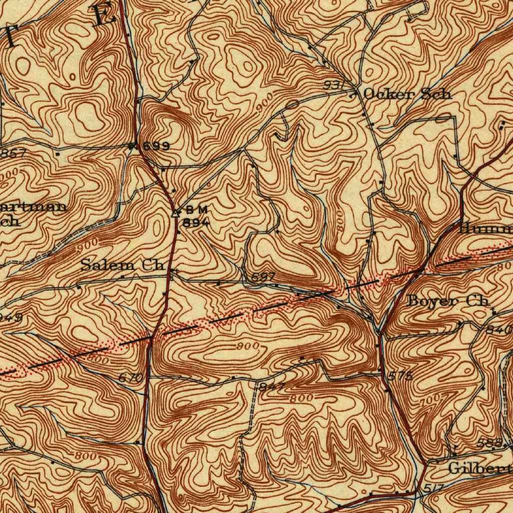 Mifflinburg, PA (1943, 62500-Scale) Map by United States Geological ...
