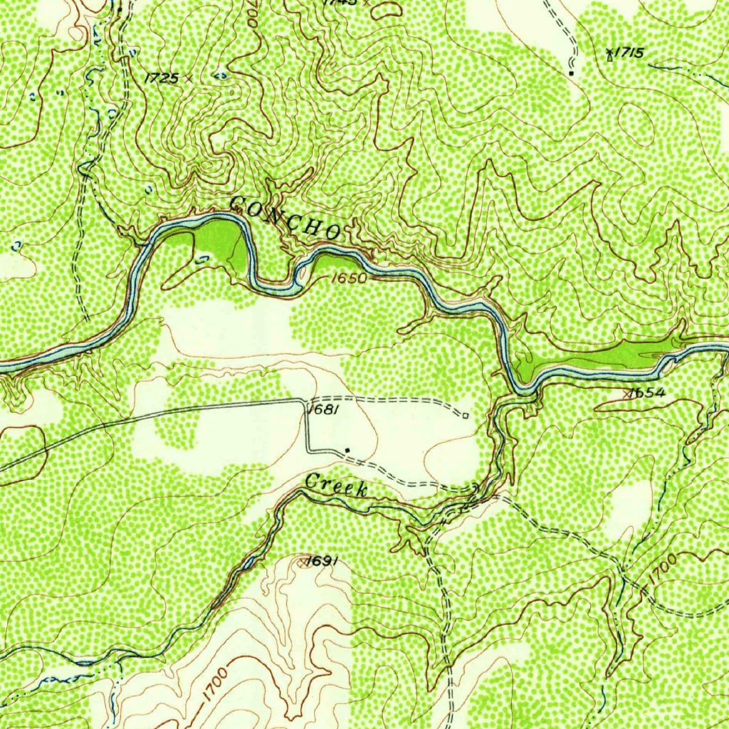 Miles, TX (1957, 62500-Scale) Map by United States Geological Survey ...