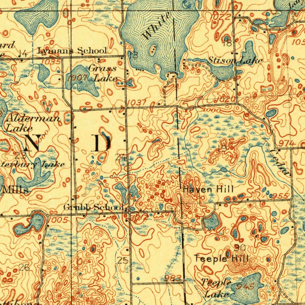 Milford, MI (1909, 62500-Scale) Map by United States Geological Survey ...