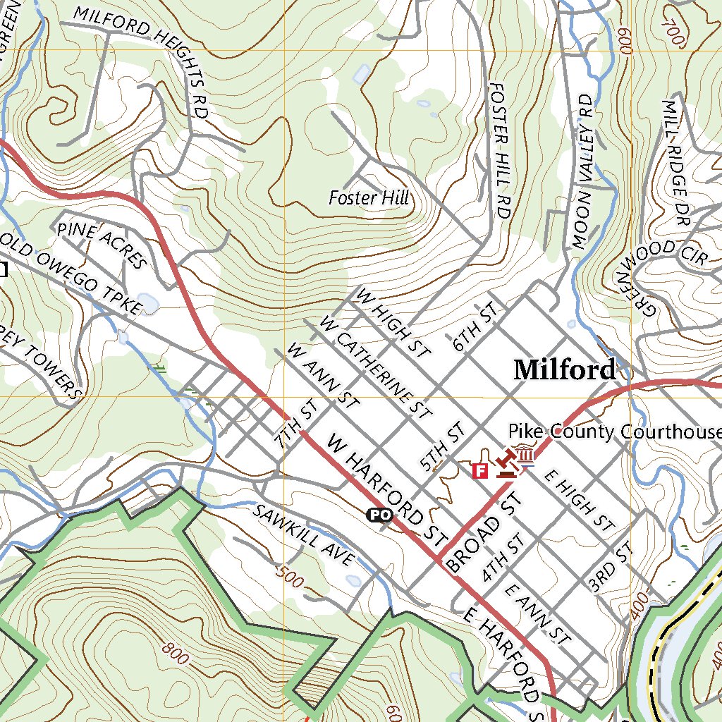 Milford, PA (2023, 24000-Scale) Map by United States Geological Survey ...