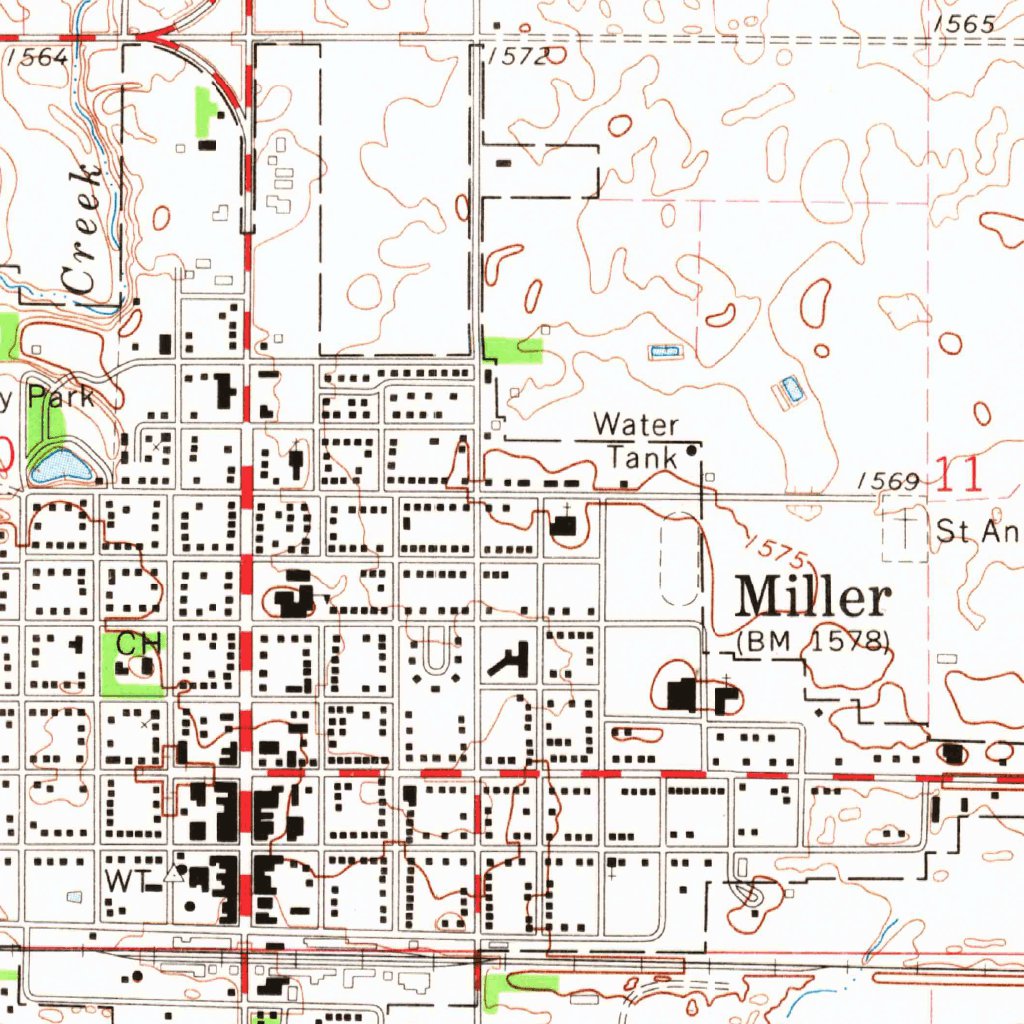 Miller, SD (1967, 24000-Scale) Map by United States Geological Survey ...