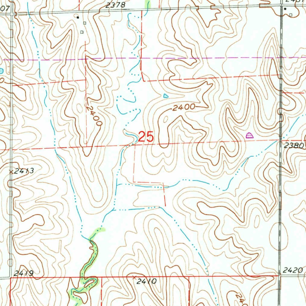 Miller SW, NE (1961, 24000-Scale) Map by United States Geological ...