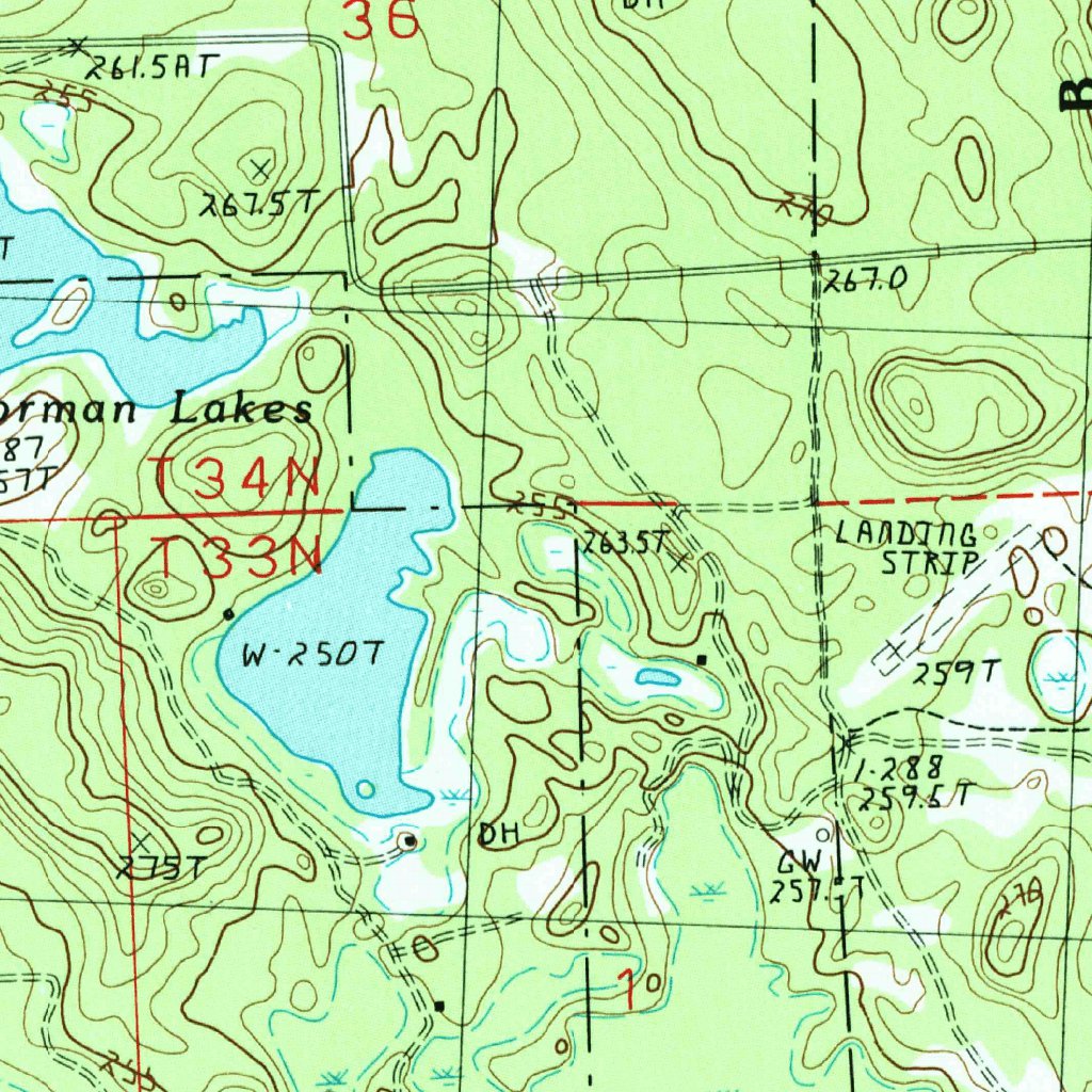 Millersburg, MI (1986, 24000-Scale) Map by United States Geological ...