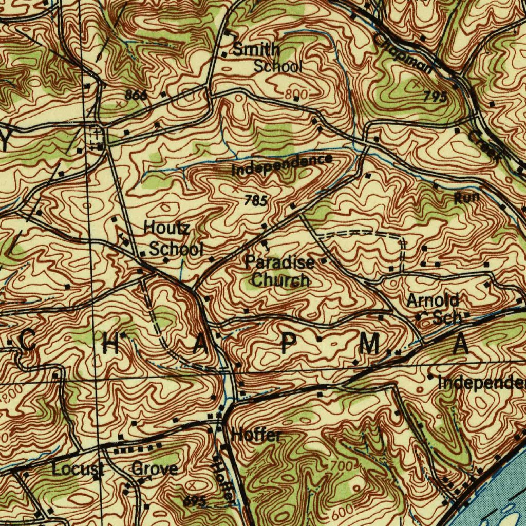 Millersburg, PA (1943, 62500-Scale) Map by United States Geological ...