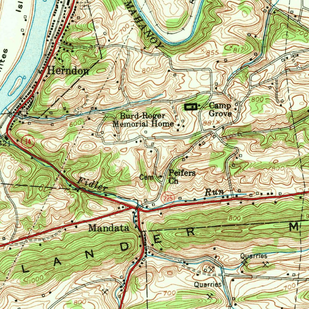 Millersburg, PA (1953, 62500-Scale) Map by United States Geological ...