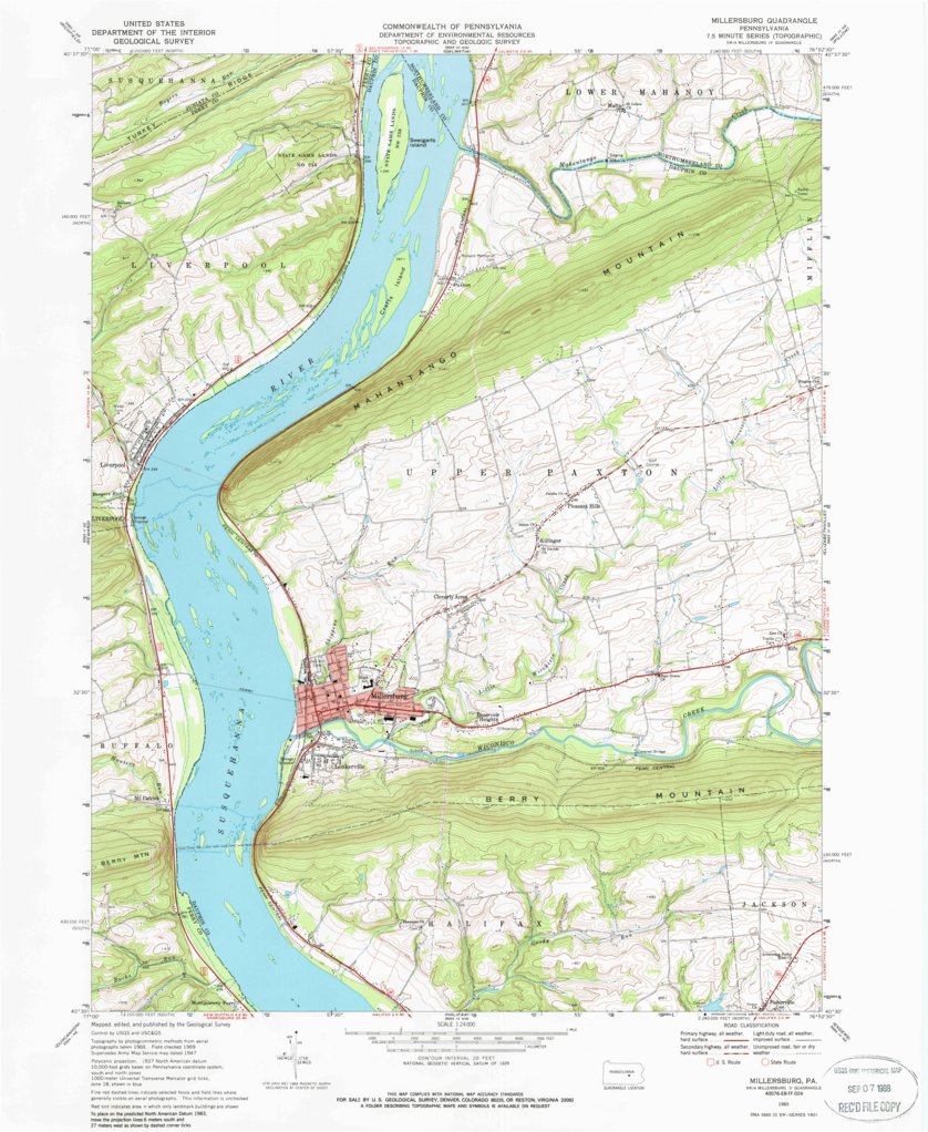 Millersburg, PA (1969, 24000-Scale) Map by United States Geological ...
