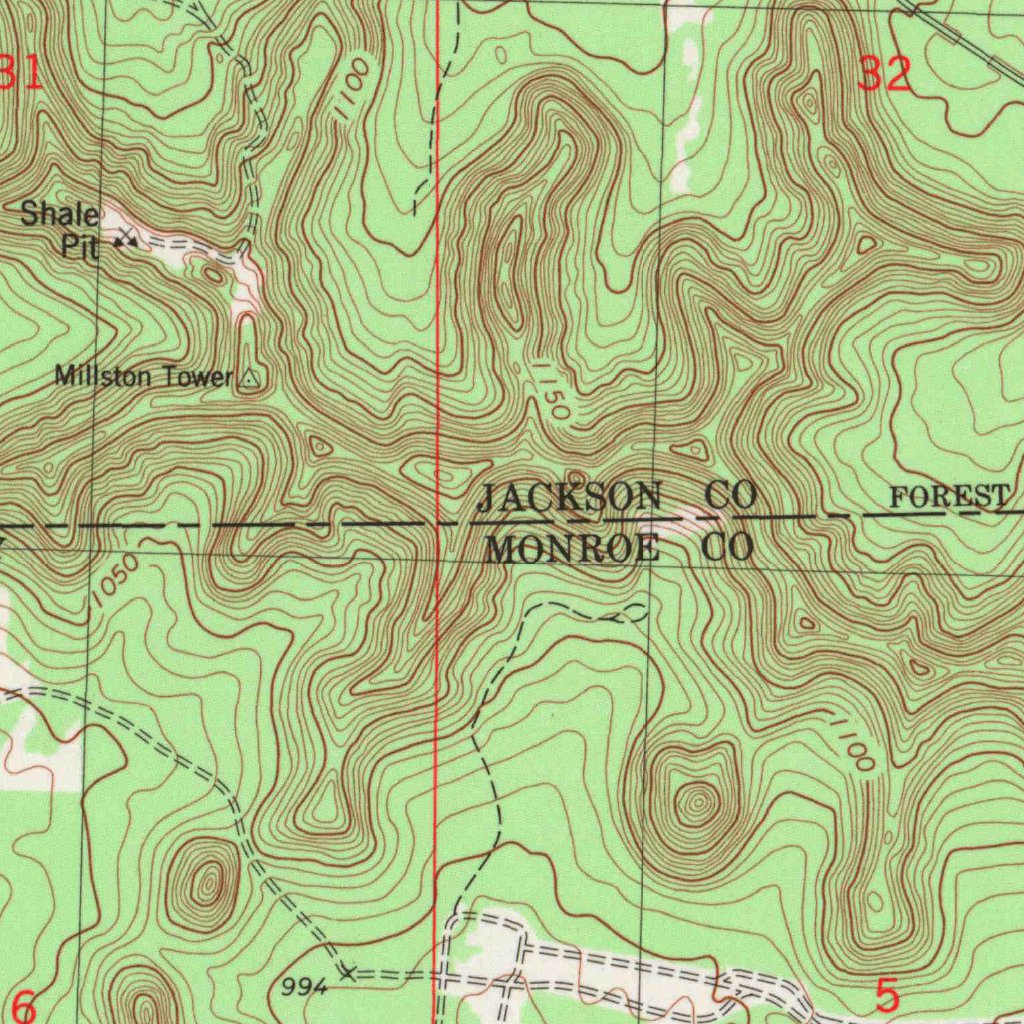 Millston, WI (1983, 24000-Scale) Map by United States Geological Survey ...