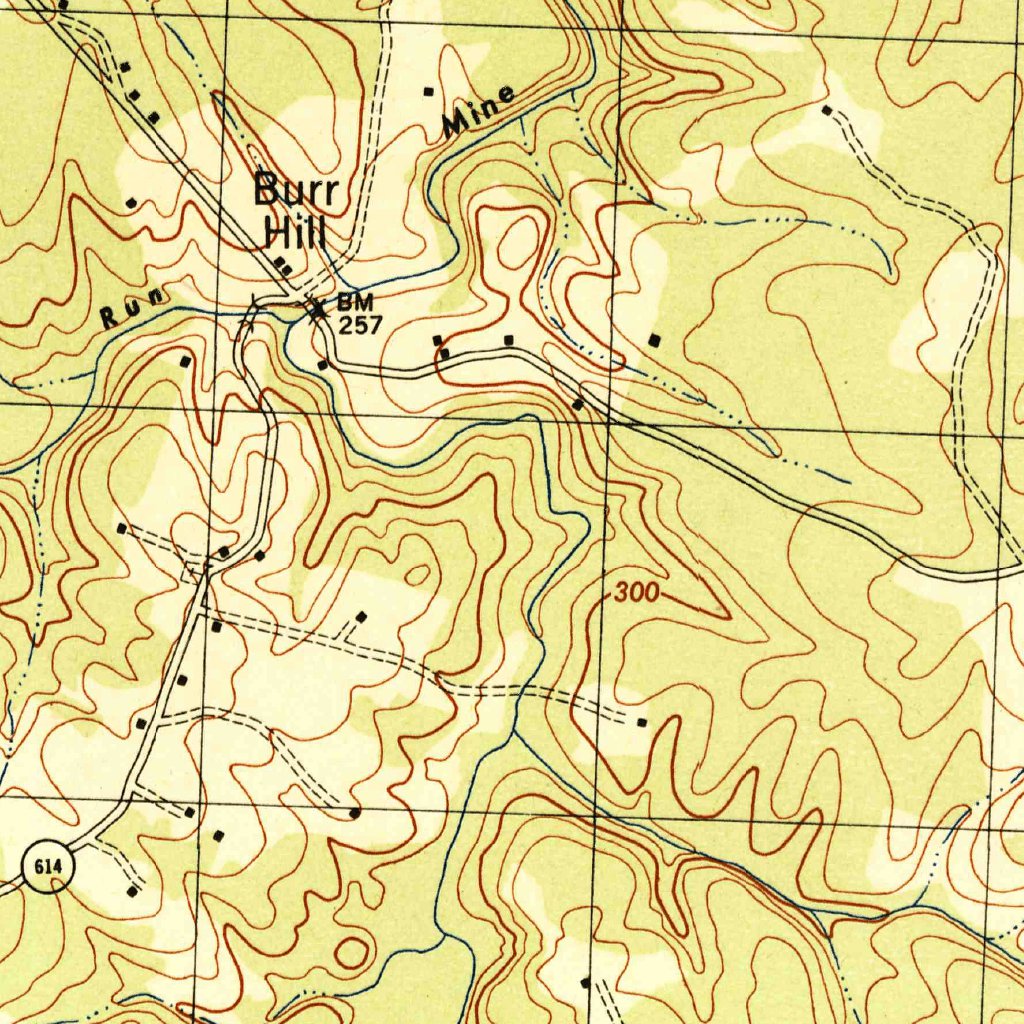 Mine Run, VA (1944, 31680-Scale) Map by United States Geological Survey ...