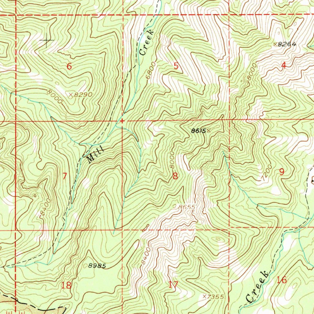 Miner, MT-WY (1955, 62500-Scale) Map by United States Geological Survey ...
