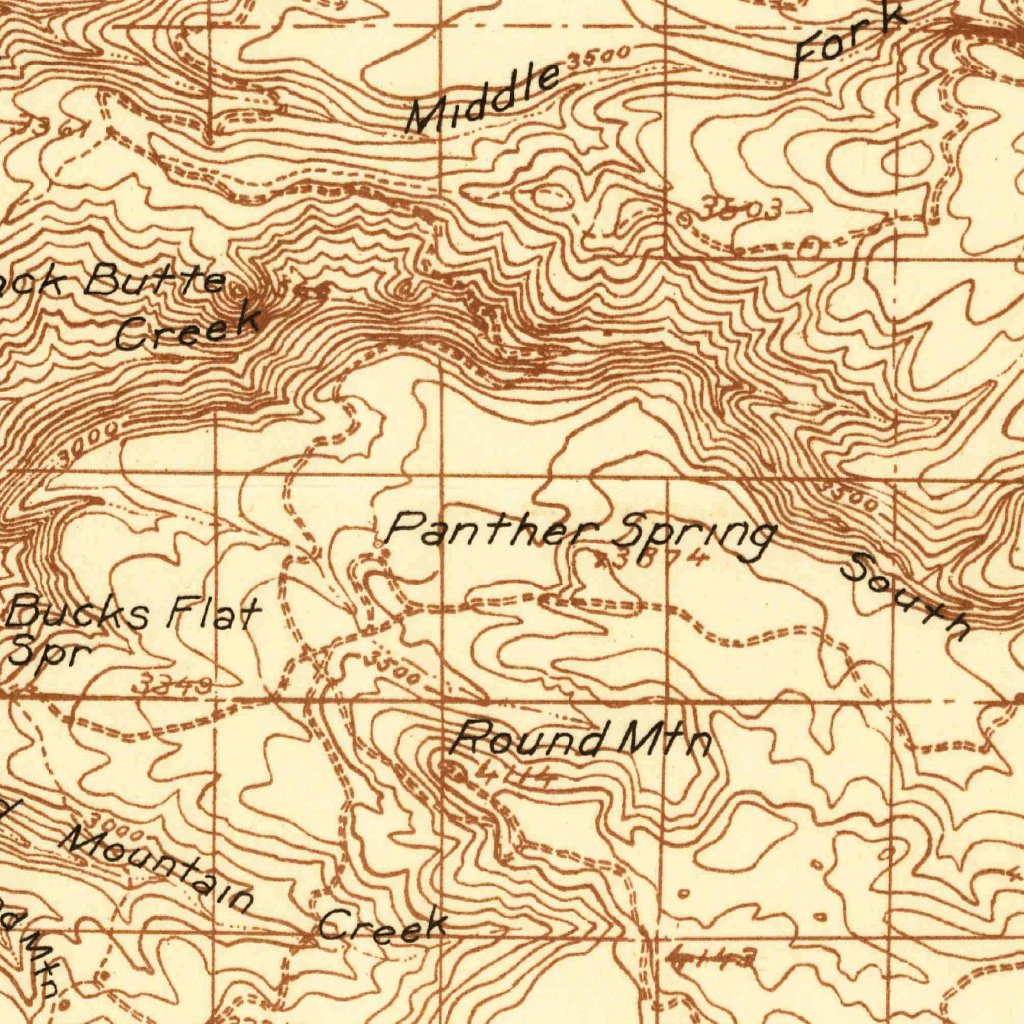 Mineral, CA (1935, 96000-Scale) Map by United States Geological Survey ...