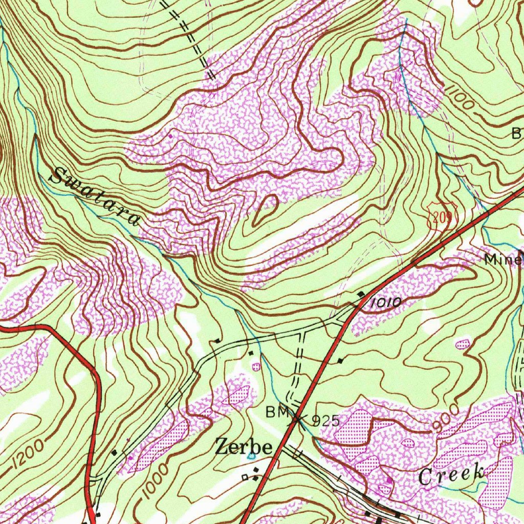 Minersville, PA (1955, 24000-Scale) Map by United States Geological ...