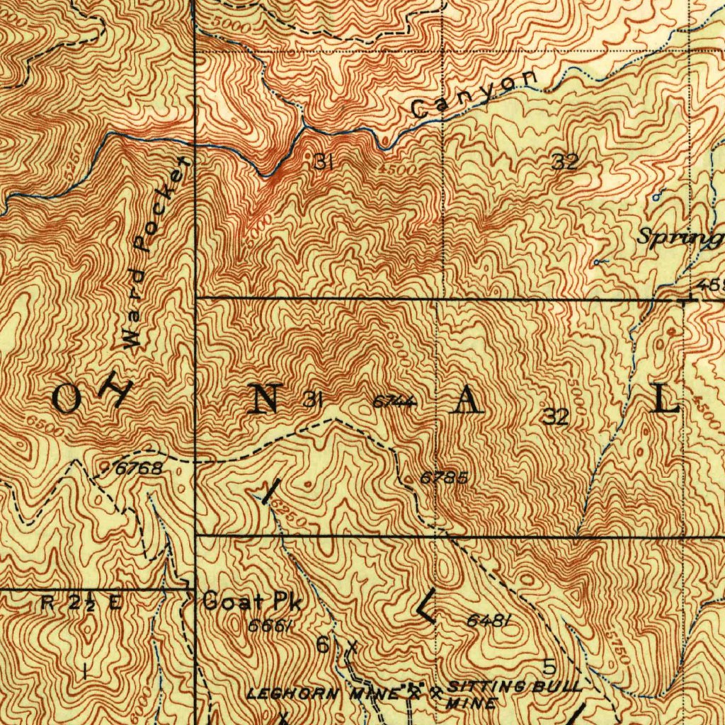 Mingus Mountain, AZ (1947, 62500-Scale) Map by United States Geological ...