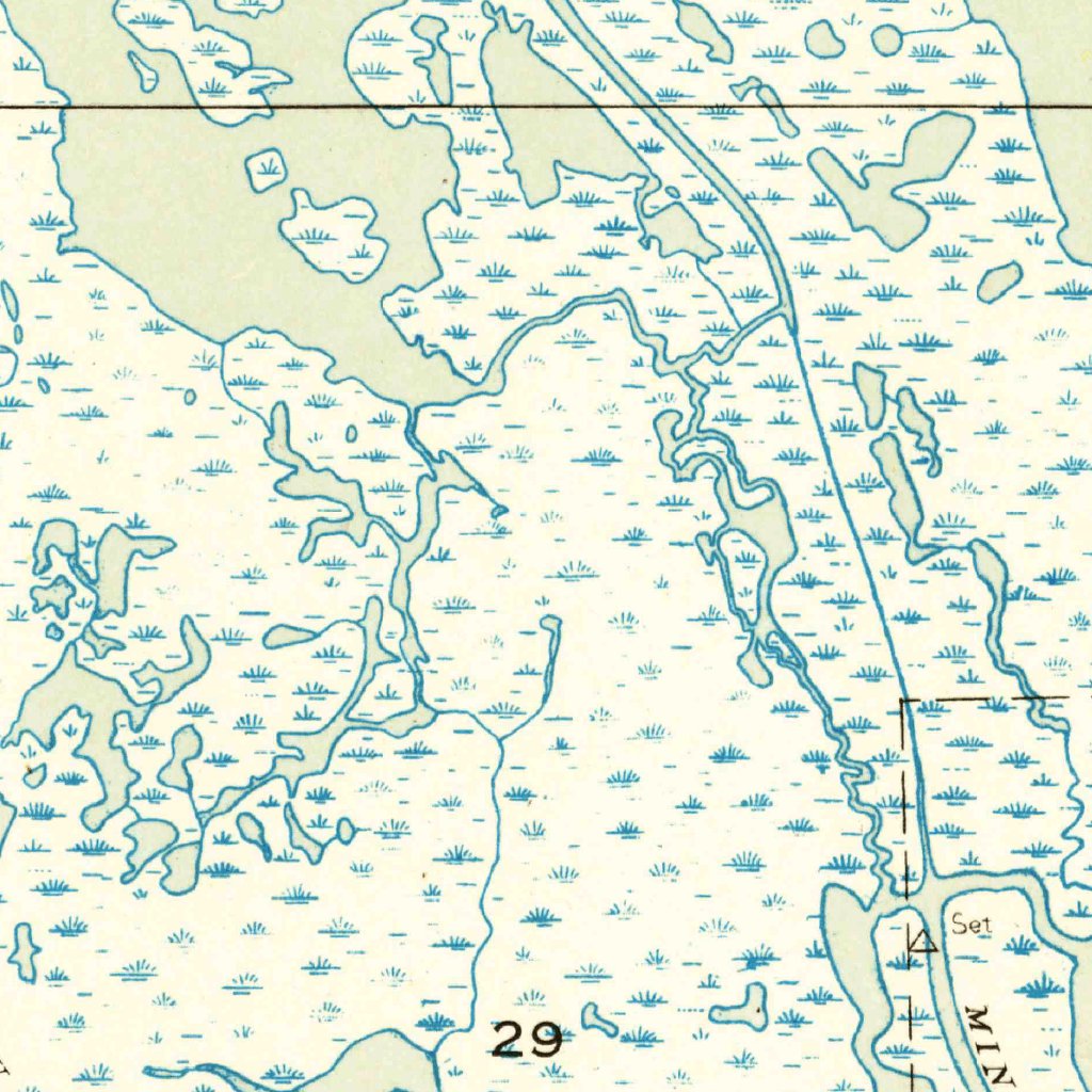 Mink Bayou, LA (1946, 31680-Scale) Map by United States Geological ...