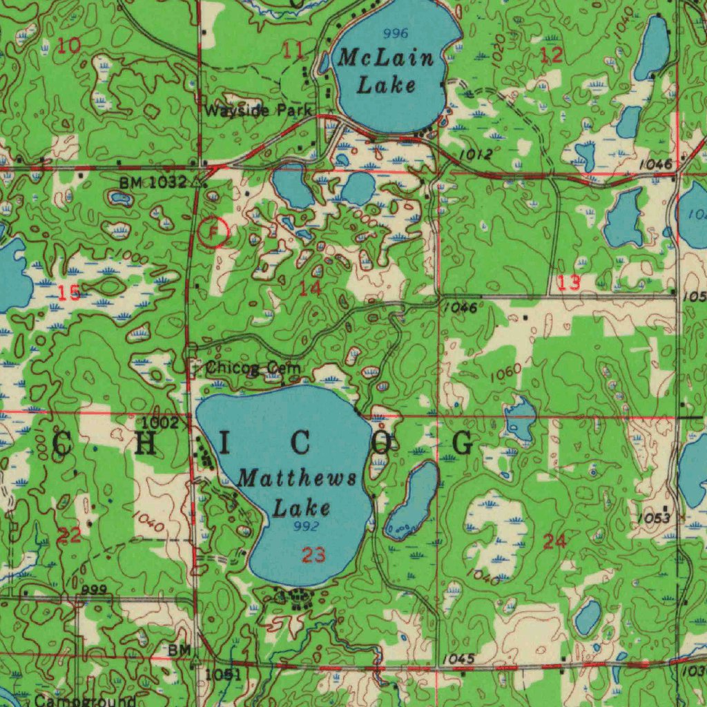 Minong, WI (1965, 62500-Scale) Map by United States Geological Survey ...