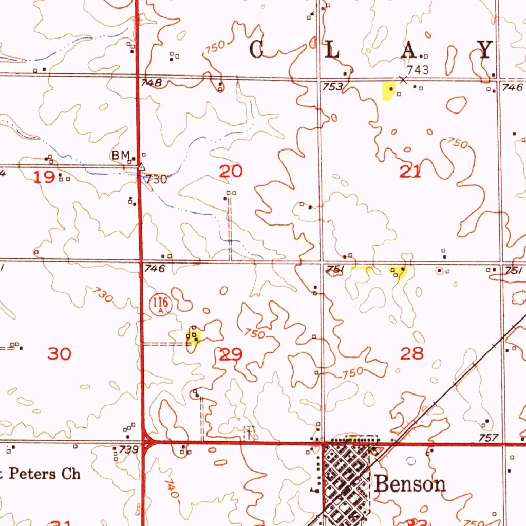 Minonk, IL (1955, 62500-Scale) Map by United States Geological Survey ...