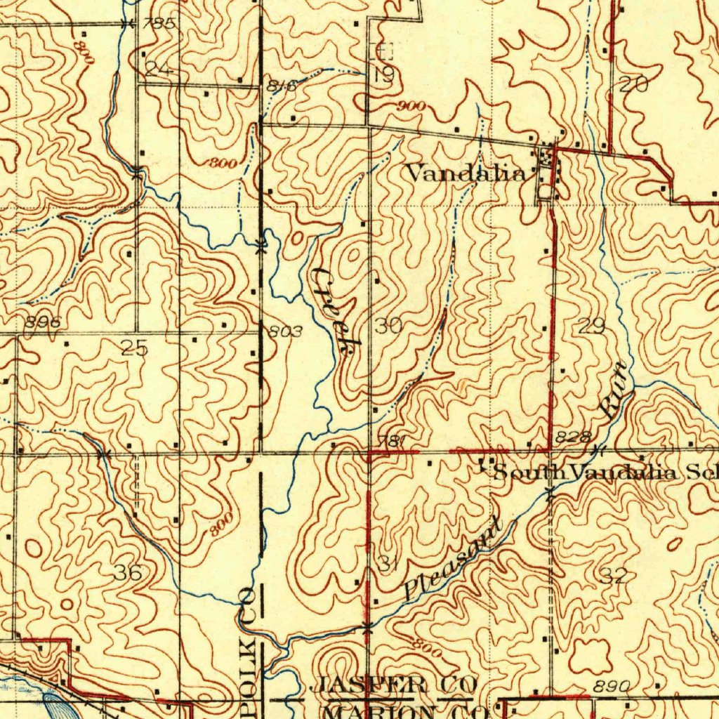 Mitchellville, IA (1930, 62500-Scale) Map by United States Geological ...
