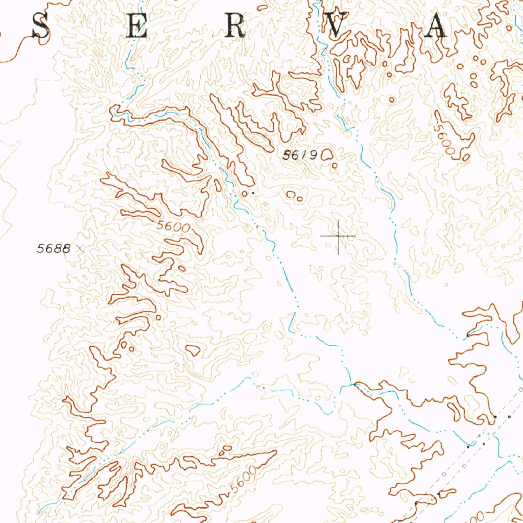 Mitten Peak, AZ (1972, 24000-Scale) Map by United States Geological ...