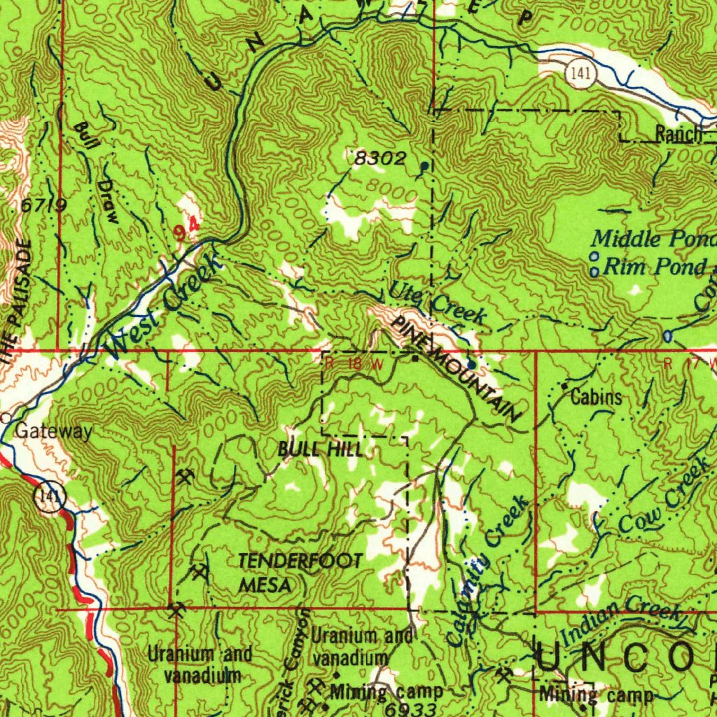 Moab, UT-CO (1962, 250000-Scale) Map by United States Geological Survey ...
