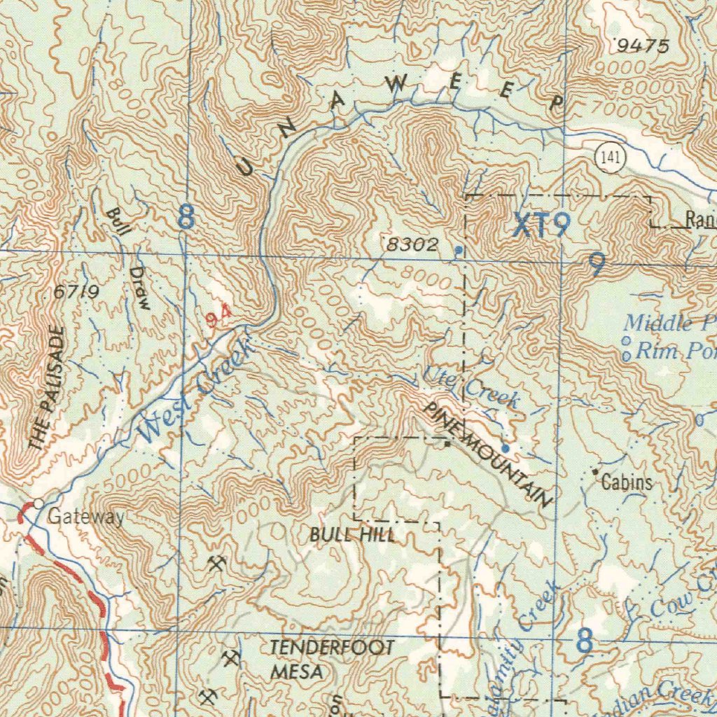 Moab, UT-CO (1964, 250000-Scale) Map by United States Geological Survey ...