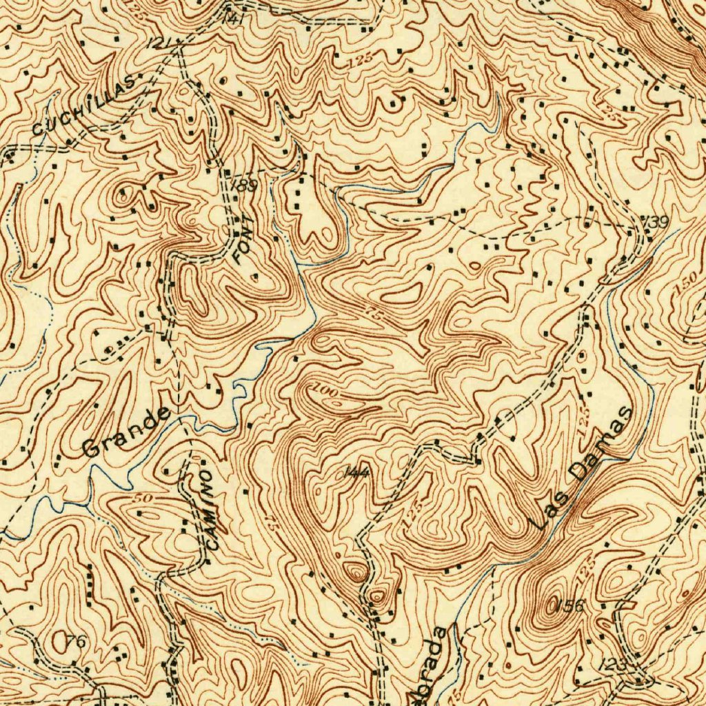 Moca, PR (1942, 30000-Scale) Map by United States Geological Survey ...