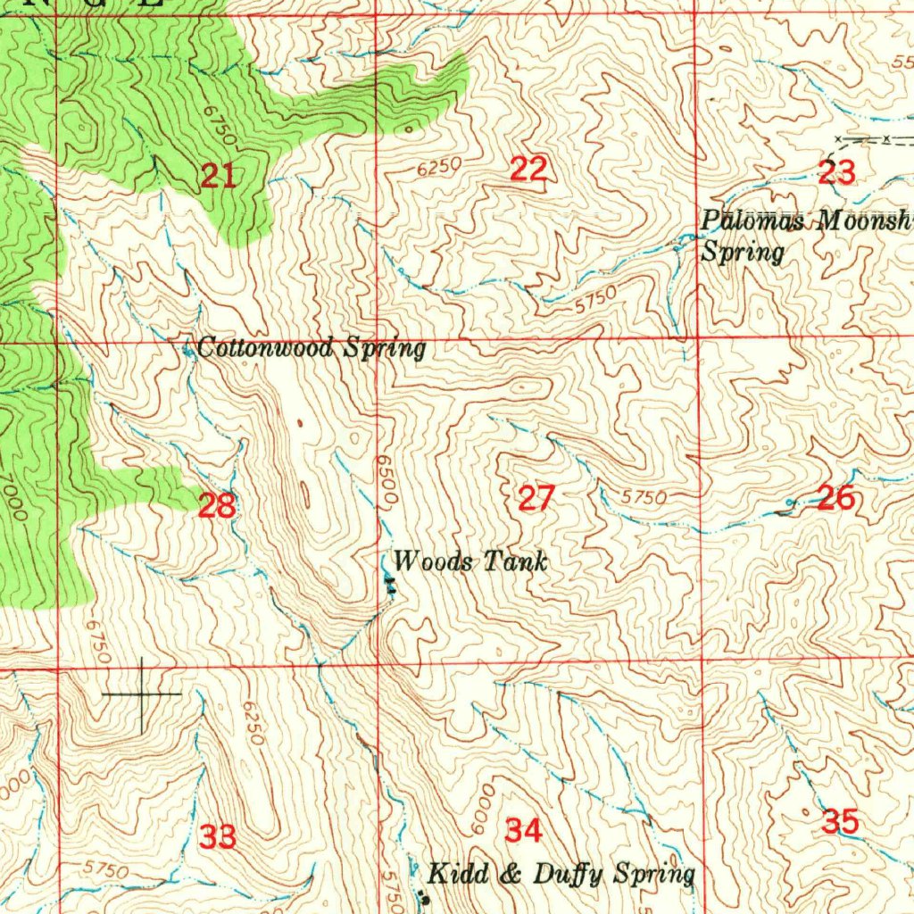 Mockingbird Gap, NM (1948, 62500-Scale) Map by United States Geological ...
