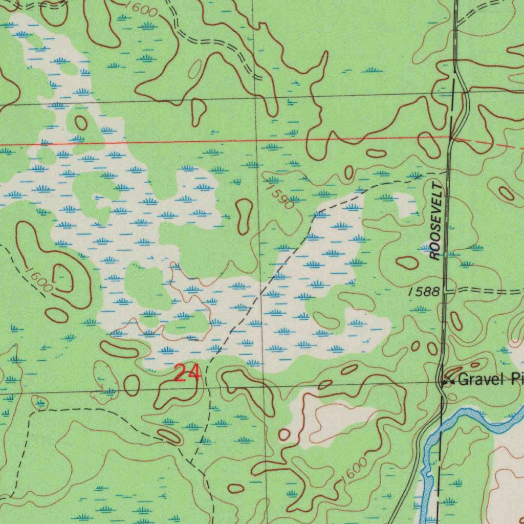 Moen Lake, WI (1982, 24000-Scale) Map by United States Geological ...