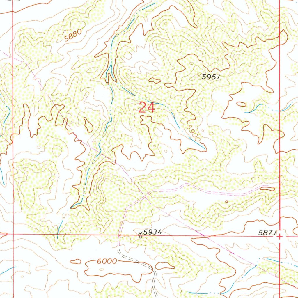 Moffett Ranch, WY (1962, 24000-Scale) Map by United States Geological ...