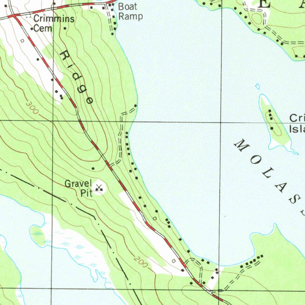 Molasses Pond, ME (1982, 24000-Scale) Map by United States Geological ...