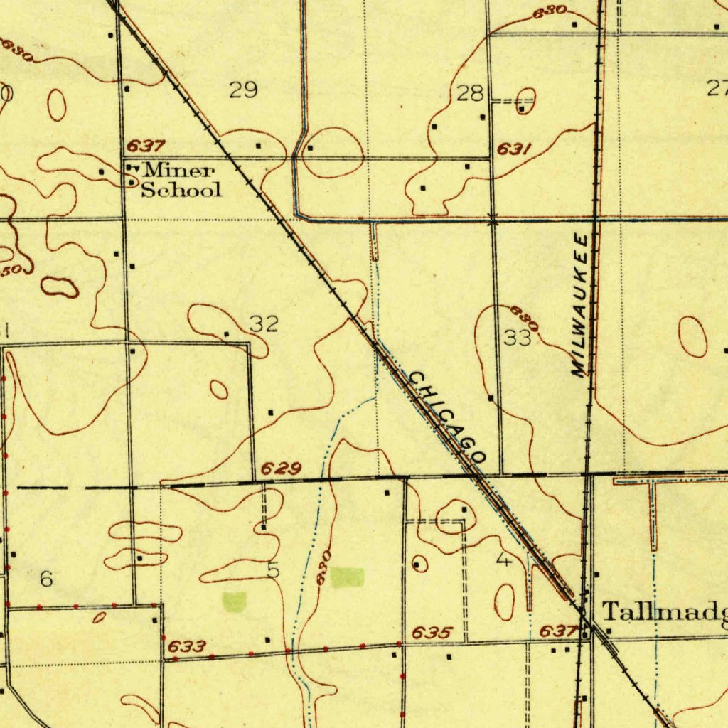 Momence, IL-IN (1924, 62500-Scale) Map by United States Geological ...