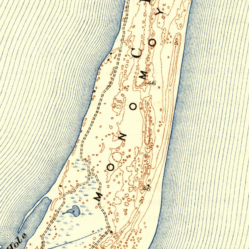 Monomoy Point, MA (1942, 31680-Scale) Map by United States Geological ...