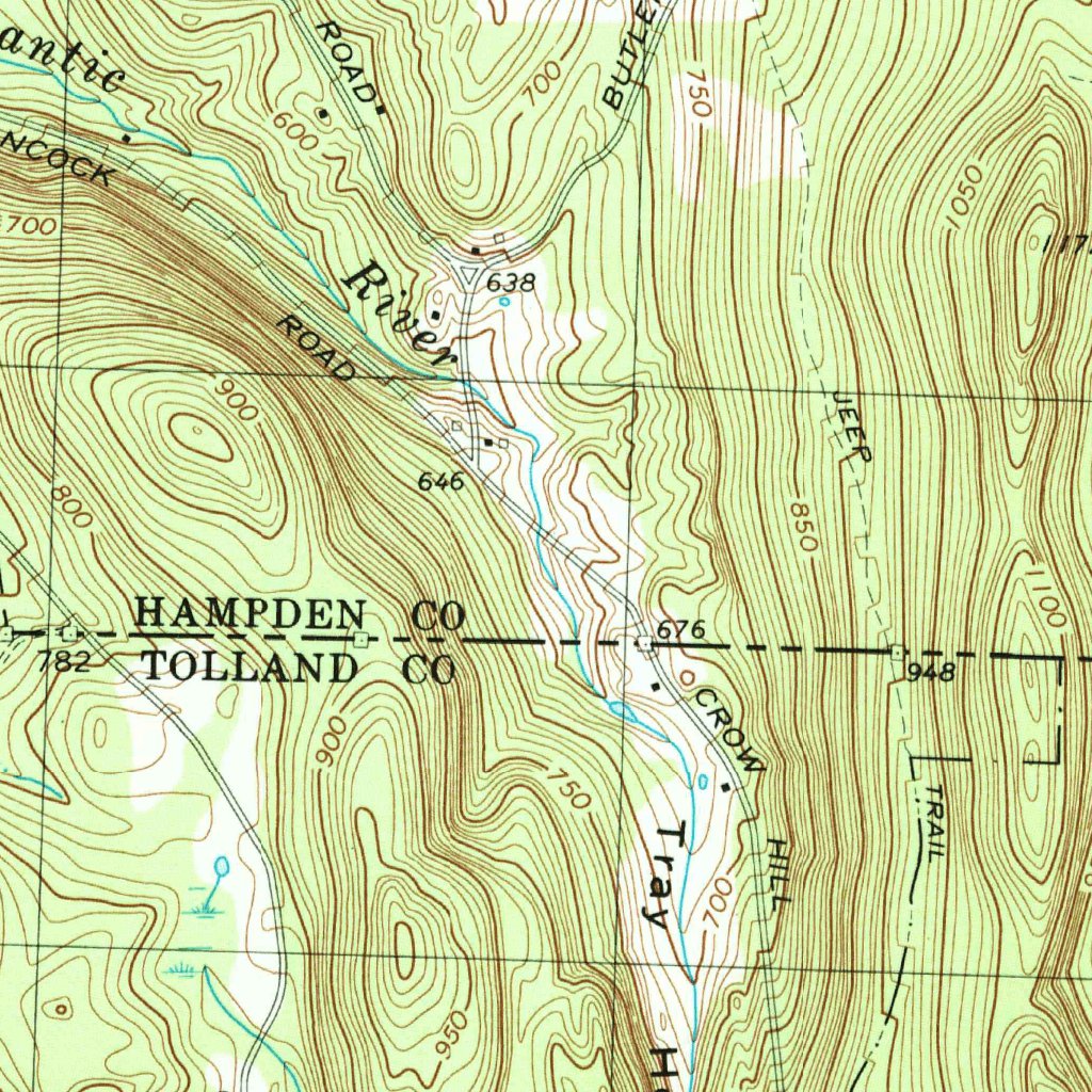 Monson, MA-CT (1967, 25000-Scale) Map by United States Geological ...