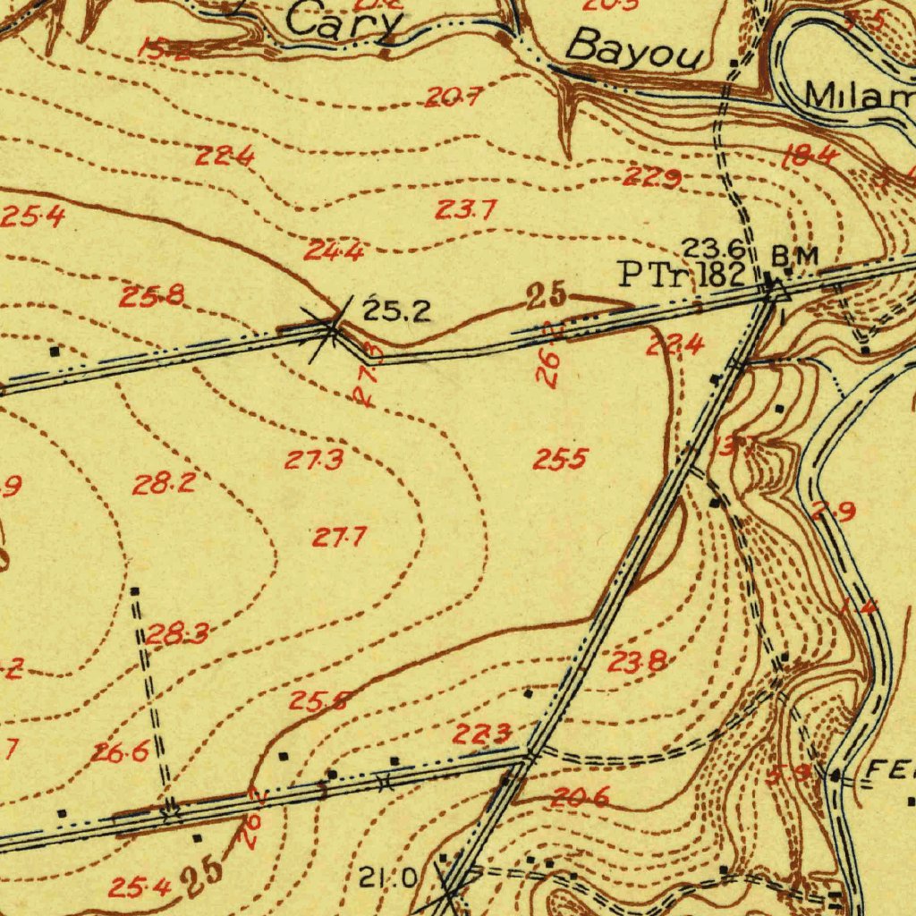 Mont Belvieu, TX (1916, 24000-Scale) Map by United States Geological ...