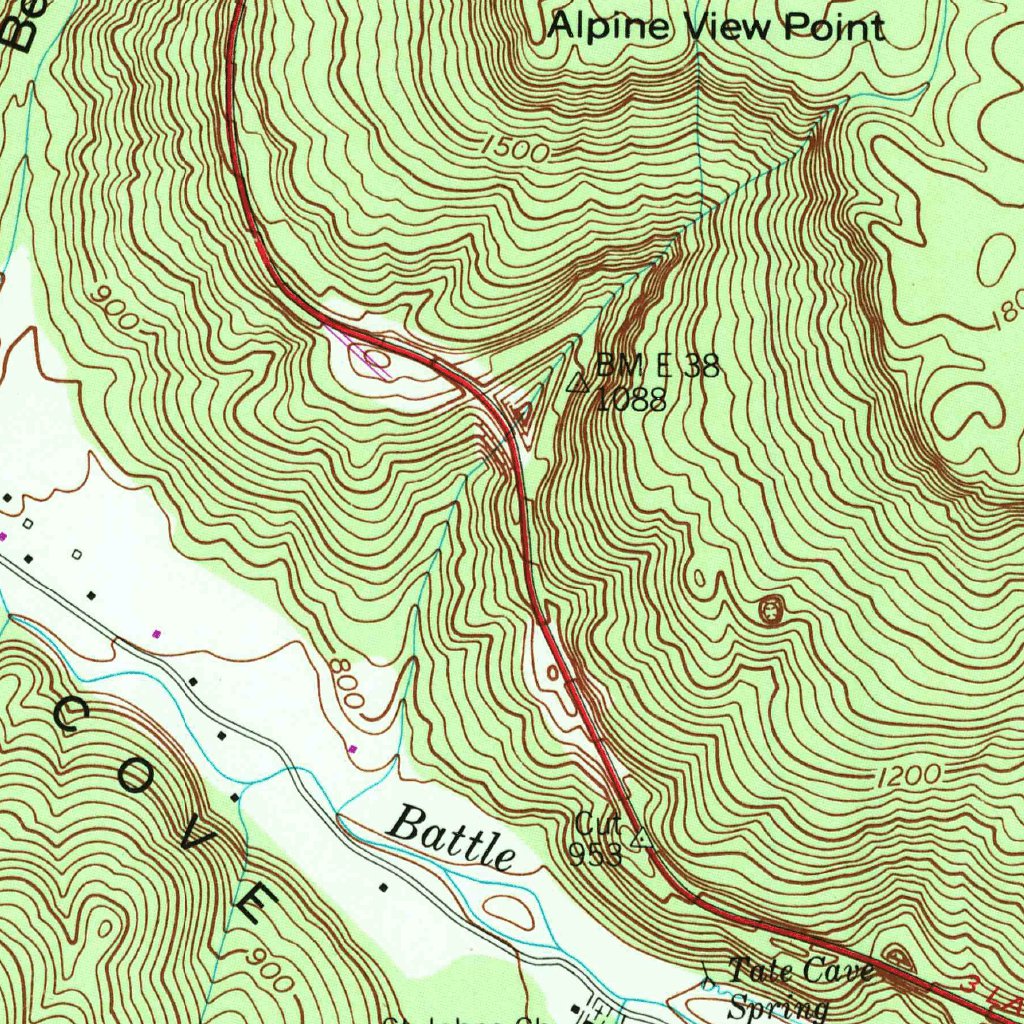 Monteagle, TN (1974, 24000-Scale) Map by United States Geological ...