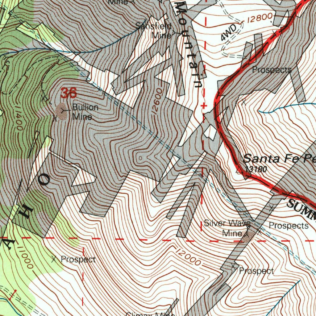 Montezuma, CO (1994, 24000-Scale) Map by United States Geological ...