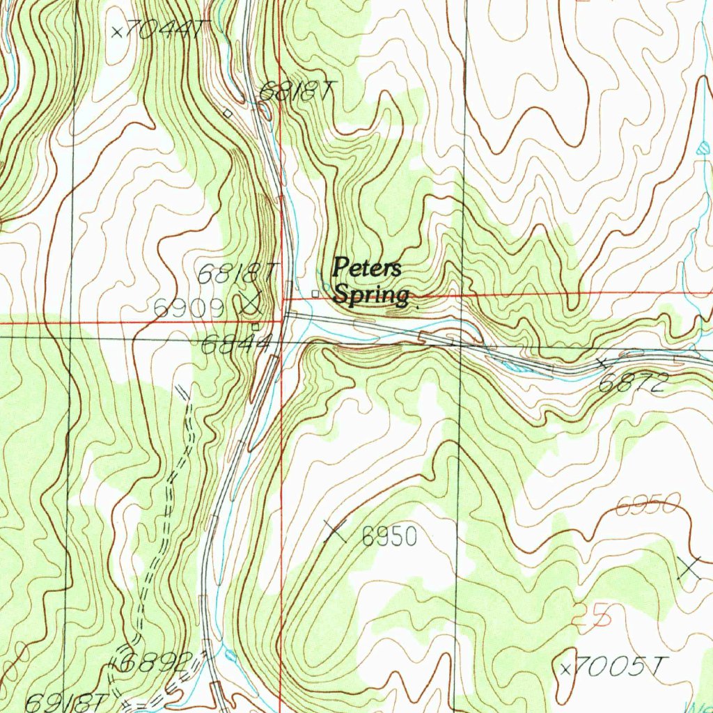 Monticello North, UT (1985, 24000-Scale) Map by United States ...